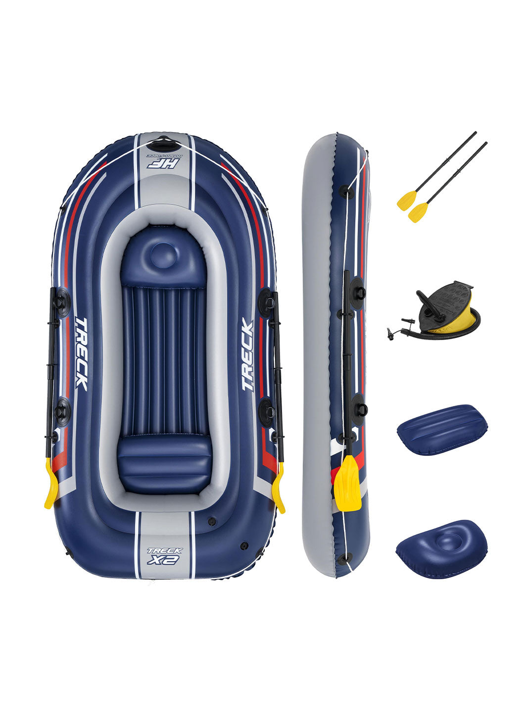 Balsa Inflable Treck X2 de 2.55m x 1.27m x 41cm – Bestway Store Mexico